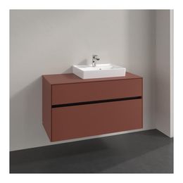 Villeroy & Boch Villeroy und Boch Collaro Waschtischunterschrank C01500AH 100x54,8x50cm, Waschtisch rechts, wine red
