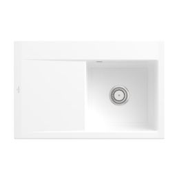 Villeroy & Boch Villeroy und Boch Subway Style 45 Einbausp&uuml;le 334700KG Sp&uuml;lbecken rechts, snow white CeramicPlus, 78 x 51 cm