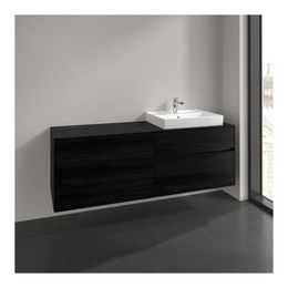 Villeroy & Boch Villeroy und Boch Collaro Waschtischunterschrank C02300AB 160x54,8x50cm, Waschtisch rechts, black oak