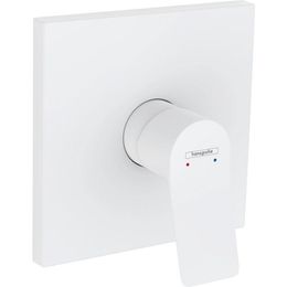 Hansgrohe Vivenis Fertigmontageset 75615700 Unterputz-Brausearmatur, 1 Verbraucher, mattwei&szlig;