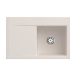 Villeroy & Boch Villeroy und Boch Subway Style 45 Einbausp&uuml;le 334700KR Sp&uuml;lbecken rechts, crema CeramicPlus, 78 x 51 cm