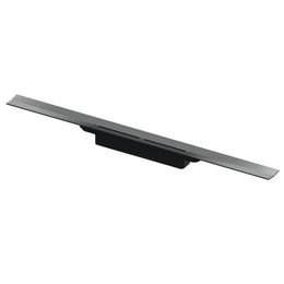 TECE drainprofile Duschrinne 671011 1000 mm, Polished Black Chrome / Chrom schwarz glänzend, Breite 55mm, PVD