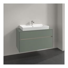 Villeroy & Boch Villeroy und Boch Collaro Waschtischunterschrank C02000AF 100x54,8x50cm, Waschtisch mittig, soft green
