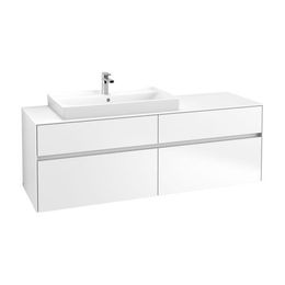 Villeroy & Boch Villeroy & Boch Collaro Waschtischunterschrank C02600MS 160x54,8x50cm, Waschtisch links, White Matt