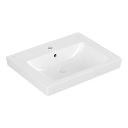 Villeroy & Boch Villeroy & Boch Subway 2.0 Waschtisch 7113F001 60 x 47 cm, weiss, mit &Uuml;berlauf und Hahnloch