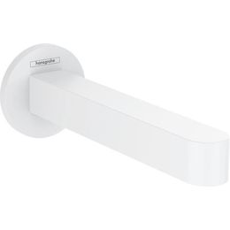 Hansgrohe Finoris Wanneneinlauf 76410700 Wandmontage, Ausladung 174mm, mattwei&szlig;