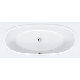 Duravit Balcoon Badewanne 700679000000000 180x80cm, Einbauversion, 1 R&uuml;ckenschr&auml;ge, wei&szlig;