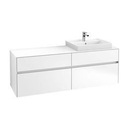 Villeroy & Boch Villeroy & Boch Collaro Waschtischunterschrank C02300MS 160x54,8x50cm, Waschtisch rechts, White Matt