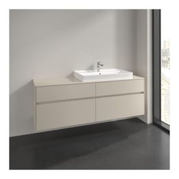 Villeroy & Boch Villeroy und Boch Collaro Waschtischunterschrank C02700VN 160x54,8x50cm, Waschtisch rechts, cashmere grey