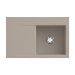 Villeroy & Boch Villeroy und Boch Subway Style 45 Einbausp&uuml;le 334700AM Sp&uuml;lbecken rechts, almond CeramicPlus, 78 x 51 cm