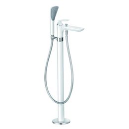 Kludi Balance White Wannenarmatur 525909175 chrom/wei&szlig;, Standmontage