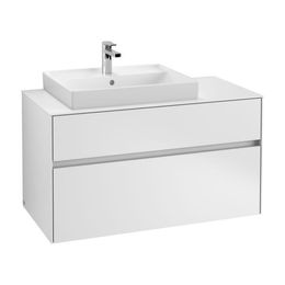 Villeroy & Boch Villeroy & Boch Collaro Waschtischunterschrank C01700MS 100x54,8x50cm, Waschtisch links, White Matt