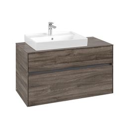 Villeroy & Boch Villeroy und Boch Collaro Waschtischunterschrank C01700RK 100x54,8x50cm, Waschtisch links, Stone Oak