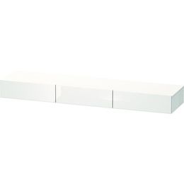 Duravit DuraStyle Schubkastenablage DS827302143 180 x 44 cm, 3 Schubk&auml;sten, nussbaum dunkel/basalt matt, mit Konsolentr&auml;ger