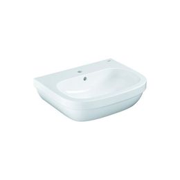 Grohe Euro Keramik Waschtisch 39335000 60cm, alpinwei&szlig;, 1 Hahnloch mit &Uuml;berlauf