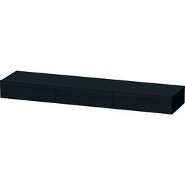 Duravit DuraStyle Schubkastenablage DS827301616 180 x 44 cm, 3 Schubk&auml;sten, Eiche schwarz, mit Konsolentr&auml;ger