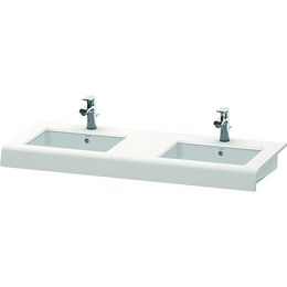 Duravit DuraStyle Waschtisch-Konsole DS829C02222 55x80x10cm, 2 Ausschnitte, wei&szlig; hochglanz