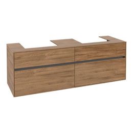 Villeroy & Boch Villeroy und Boch Collaro Waschtischunterschrank C02100RH 160x54,8x50cm, f&uuml;r 2 Waschtische, Kansas Oak