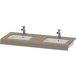 Duravit DuraStyle Waschtisch-Konsole DS829C03535 55x80x10cm, 2 Ausschnitte, Eiche terra