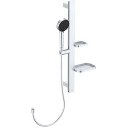 Ideal Standard Alu+ Armaturenpaket BE127SI Brause-Armatur, silver