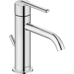 Duravit Balcoon S FreshStart Waschtischarmatur BA1013001010 Ausladung 123mm, mit Zugstangen-Ablaufgarnitur, chrom Hochglanz