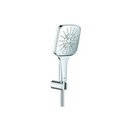 Grohe Rainshower SmartActive 130 Cube Handbrause mit Halterung 26589000 chrom, 3 Strahlarten, Durchflussbegrenzer 9,5 l/min
