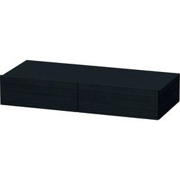 Duravit DuraStyle Schubkastenablage DS827001616 100 x 44 cm, 2 Schubk&auml;sten, Eiche schwarz, mit Konsolentr&auml;ger