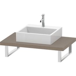 Duravit L-Cube Konsole LC102C07575 St&auml;rke 4.5 cm, leinen, f&uuml;r Aufsatzbecken, variabel