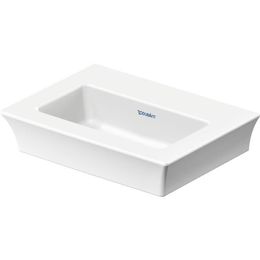 Duravit White Tulip Handwaschbecken 0737450070 45x33cm, ohne &Uuml;berlauf, mit Hahnlochbank, ohne Hahnloch