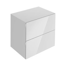 KEUCO Edition 11 Art Sideboard 32542350800 80x70x49cm, 2 Frontausz&uuml;ge, Lack seidenmatt, Glas, manhattan
