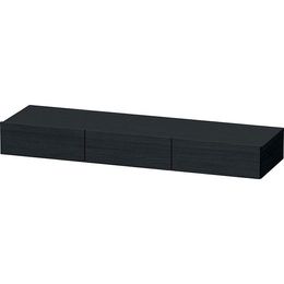 Duravit DuraStyle Schubkastenablage DS827201616 150 x 44 cm, 3 Schubk&auml;sten, Eiche schwarz, mit Konsolentr&auml;ger