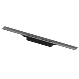 TECE drainprofile Duschrinne 670801 800 mm, Brushed Black Chrome / Chrom schwarz geb&uuml;rstet, Breite 55mm, PVD