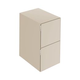 KEUCO Edition 11 Art Sideboard 32542320401 40x70x49cm, 2 Frontausz&uuml;ge, Innenbeleuchtung, Lack seidenmatt, Glas satiniert, sand