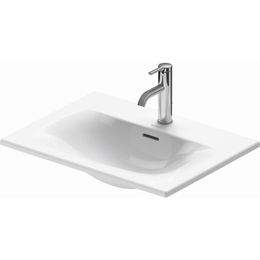 Duravit Viu Einbauwaschtisch 0385600060 ohne Hahnloch, weiß, 60x45cm, mit Überlauf, ohne Hahnlochbank