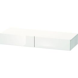 Duravit DuraStyle Schubkastenablage DS827104318 120 x 44 cm, 2 Schubk&auml;sten, basalt matt/wei&szlig; matt, mit Konsolentr&auml;ger