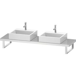 Duravit L-Cube Konsole LC101C01818 St&auml;rke 4.5 cm, wei&szlig; matt, f&uuml;r Aufsatzbecken, variabel