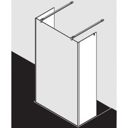 Kermi Xb Festfeld XBFFW03020VUK 31,7x200cm, silber hochglanz, ESG SR Opaco, Glasanlage