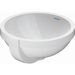 Duravit Architec Einbau-Waschtisch 0319320000 , &Oslash; 32,5 cm, wei&szlig;, Einbau von unten, ohne Hahnloch, Hahnlochbank, mit &Uuml;berlauf