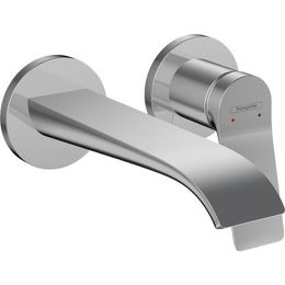 Hansgrohe Vivenis Fertigmontageset 75050000 Unterputz-Waschtischarmatur, f&uuml;r Wandmontage, mit Auslauf 19,5cm, chrom