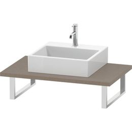 Duravit L-Cube Konsole LC106C07575 St&auml;rke 3 cm, leinen, f&uuml;r Aufsatzbecken, variabel