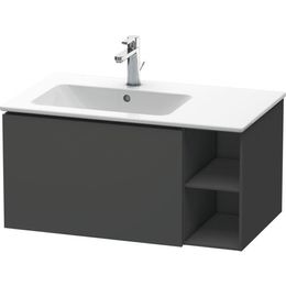 Duravit L-Cube Waschtisch-Unterschrank LC619104949 82x48,1x40cm, 1 Auszug, Becken links, graphit matt