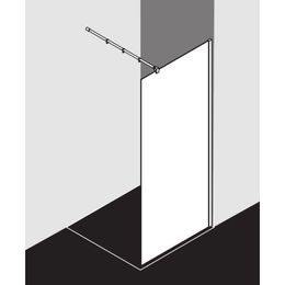 Kermi Xb Glasanlage XBWIW09020VUK 88-90x200cm, silber hochglanz, ESG SR Opaco