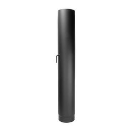 Bertrams Abgasrohr 05RL1000-150DK 1000 mm, &Oslash; 150 x 2 mm, mit Drosselklappe, schwarz