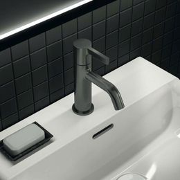 Ideal Standard Joy Waschtischarmatur BC776A5 ohne Ablaufgarnitur, Ausladung 110mm, Magnetic Grey