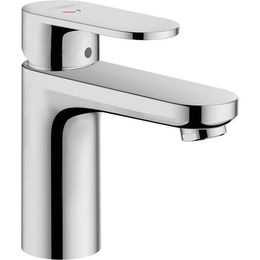 Hansgrohe Vernis Blend 100 Waschtischarmatur 71585000 CoolStart, mit Zugstangen-Ablaufgarnitur, chrom