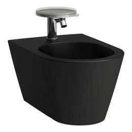 Laufen Kartell Wand-Bidet H8303317163021 37x54,5cm, 1 Hahnloch, schwarz matt