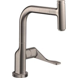 Hansgrohe Axor Citterio Select K&uuml;chenarmatur 39861800 Edelstahl-Optik, mit Ausziehbrause
