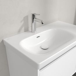 Villeroy & Boch Villeroy und Boch Skyla Waschtisch 5A52L1RW 80x46cm, f&uuml;r 3-Loch-Armatur, mit &Uuml;berlauf, Stone White C+