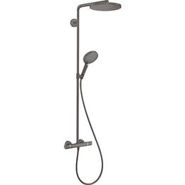 Hansgrohe Showerpipe 27633340 1jet, mit Thermostat, brushed black