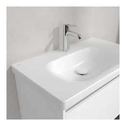 Villeroy & Boch Villeroy und Boch Skyla Waschtisch 5A5181RW 80x46cm, f&uuml;r 3-Loch-Armatur, ohne &Uuml;berlauf, Stone White C+